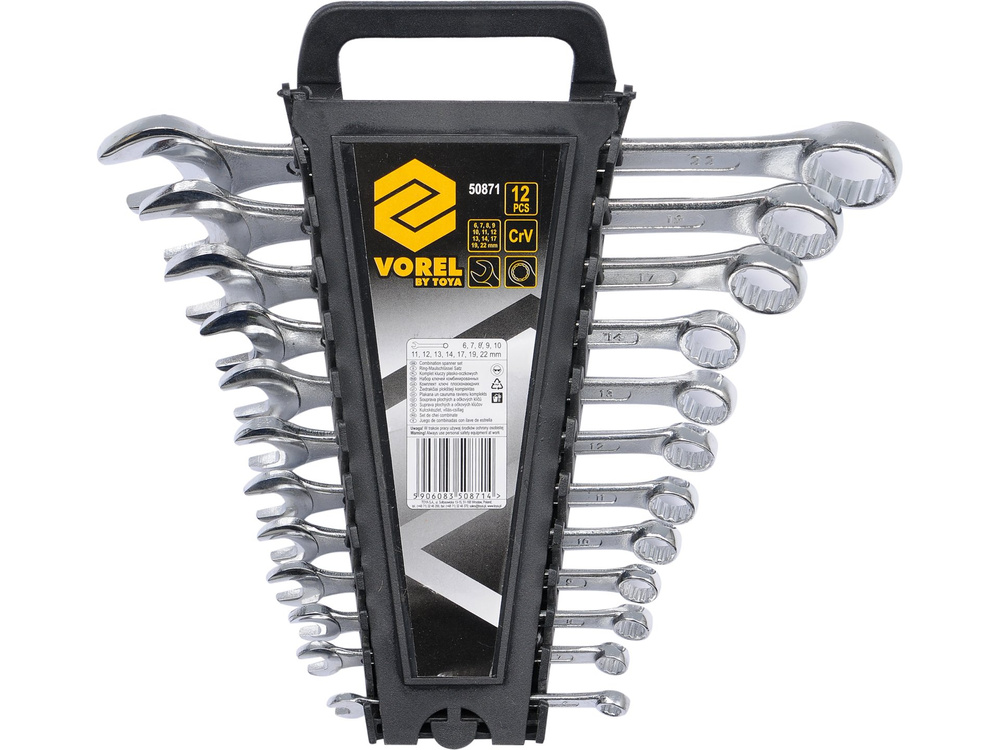 SET OF COMBINATION SPANNERS C.V. - GERMAN TYPE 12 - Vorel 50871 - toya24.pl