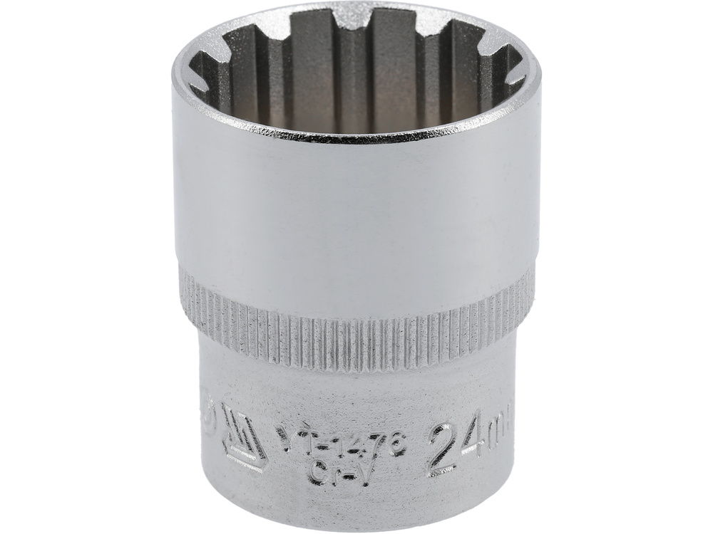 SPLINE SOCKET 1/2'', 24 MM 24 mm - Yato YT-1476 - toya24.pl