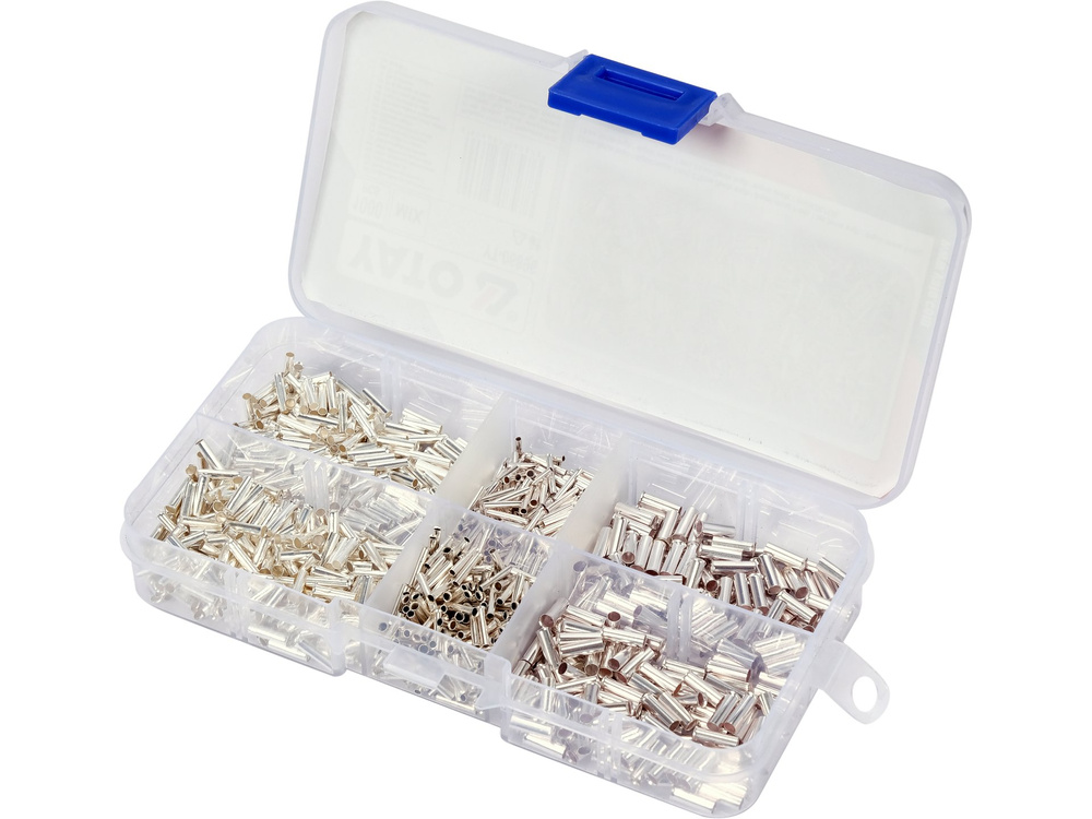 UNINSULATED CRIMP BOOTLACE FERRULES SET 1000PCS - Yato YT-06896 - toya24.pl