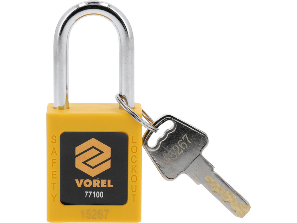 SAFETY PADLOCK WITH NYLON ISOLATED BODY - Vorel 77100 - toya24.pl