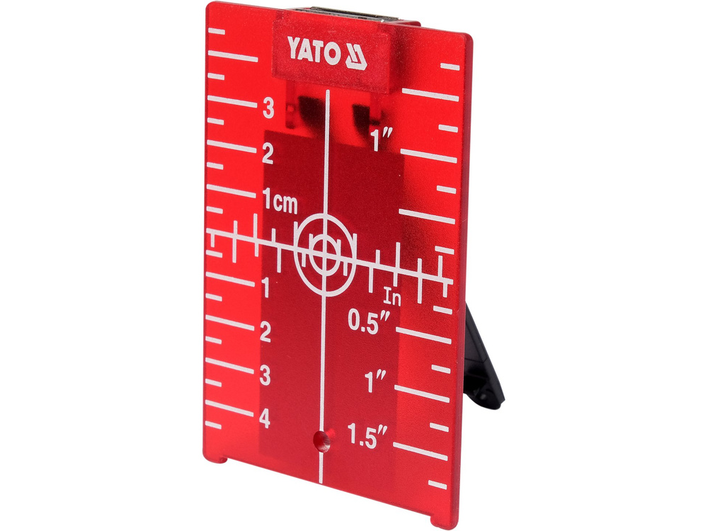 RED LASER TARGET CARD WITH MAGNET red - Yato YT-30464 - toya24.pl