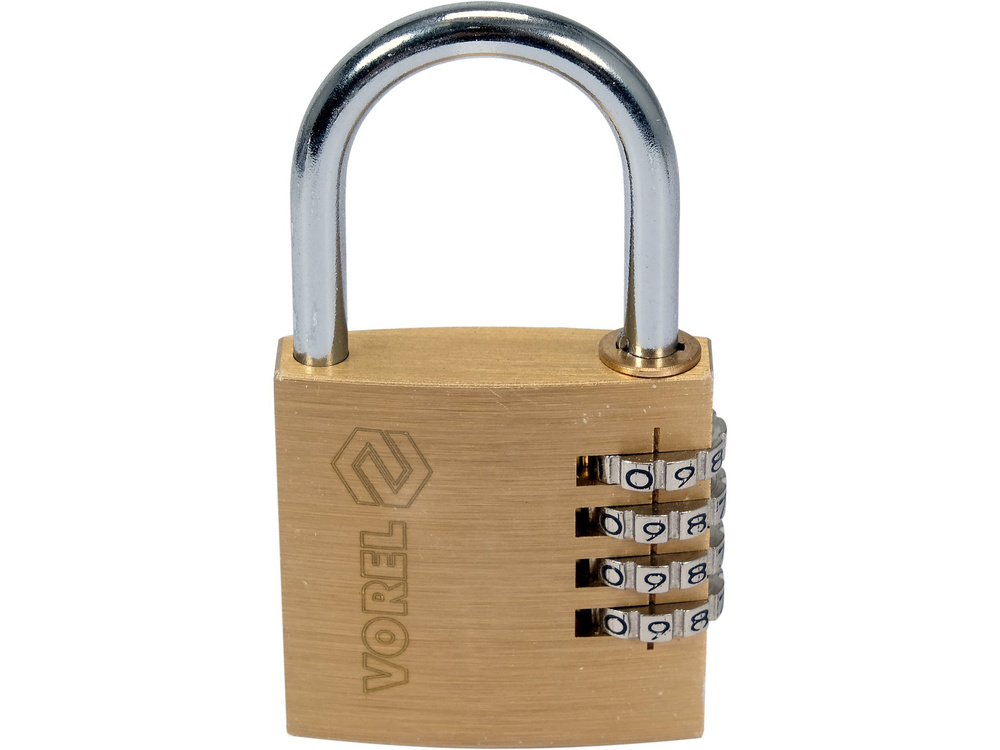 PADLOCK WITH 4-RING COMBINATION LOCK - Vorel 77608 - toya24.pl