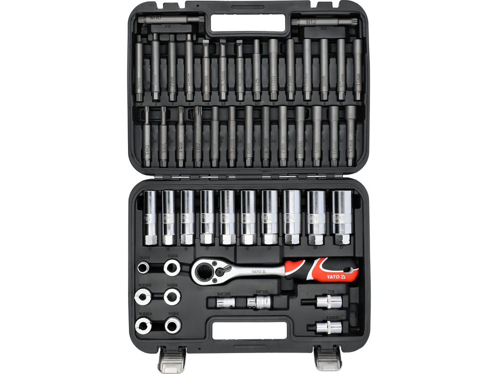 DRIVE SHOCK ABSORBER TOOL SET 1/2" 50PCS - Yato YT-06212 - toya24.pl