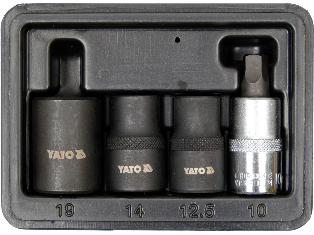 PENTAGON BRAKE SOCKET BIT SET 1/2”DR 4PCS - Yato YT-06806 - toya24.pl