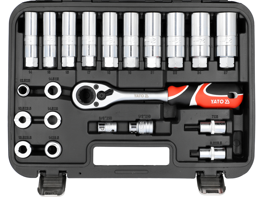DRIVE SHOCK ABSORBER TOOL SET 1/2" 50PCS - Yato YT-06212 - toya24.pl
