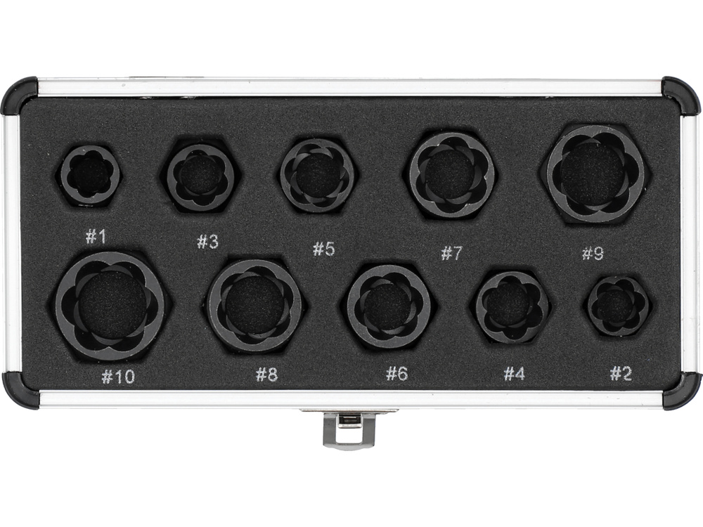 TWIST SOCKET SET- SHORT VERSION 10PCS - Yato YT-060311 - toya24.pl