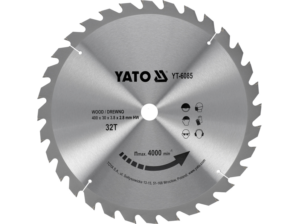 VIDIUM SHIELD 400X32TX30 MM - Yato YT-6085 - toya24.pl