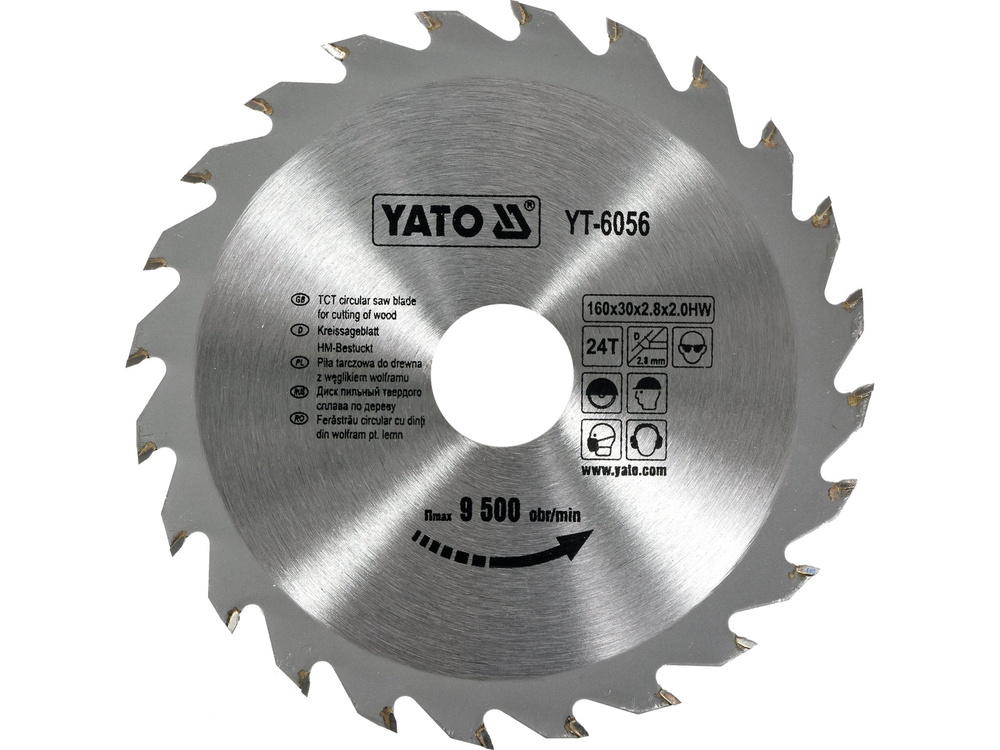VIDIUM SHIELD 160X24TX30 MM - Yato YT-6056 - toya24.pl