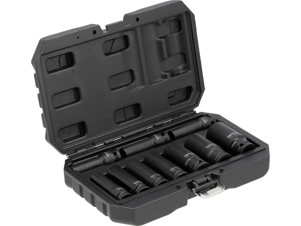 METRIC DEEP IMPACT SOCKET SET 1/2" 10PCS - Yato YT-10557 - toya24.pl