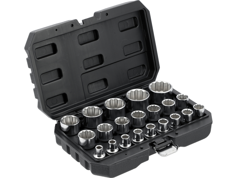 BIHEXAGONAL SOCKET SET 1/2" 21PCS - Yato YT-12630 - toya24.pl