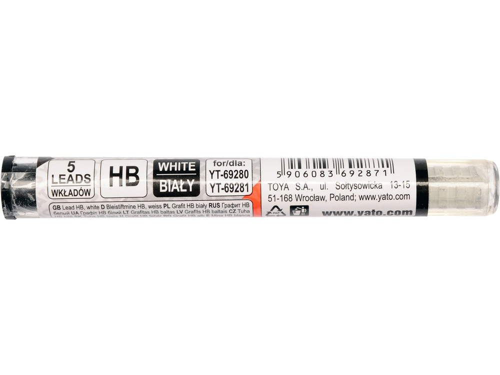 GRAPHITE HB WHITE /5GAB/ - Yato YT-69287 - toya24.pl