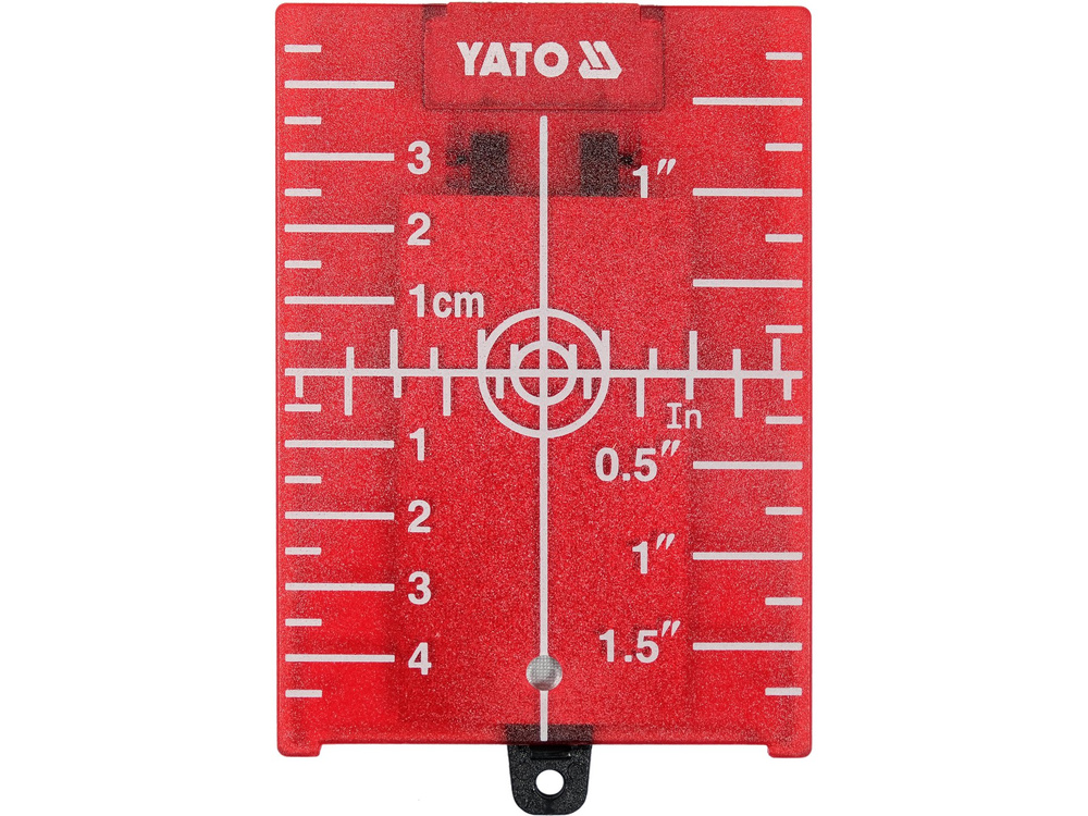 RED LASER TARGET CARD WITH MAGNET red - Yato YT-30464 - toya24.pl